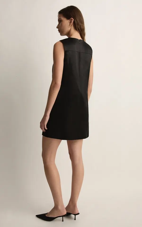 Posse Chester Cotton-silk Shift Mini Dress