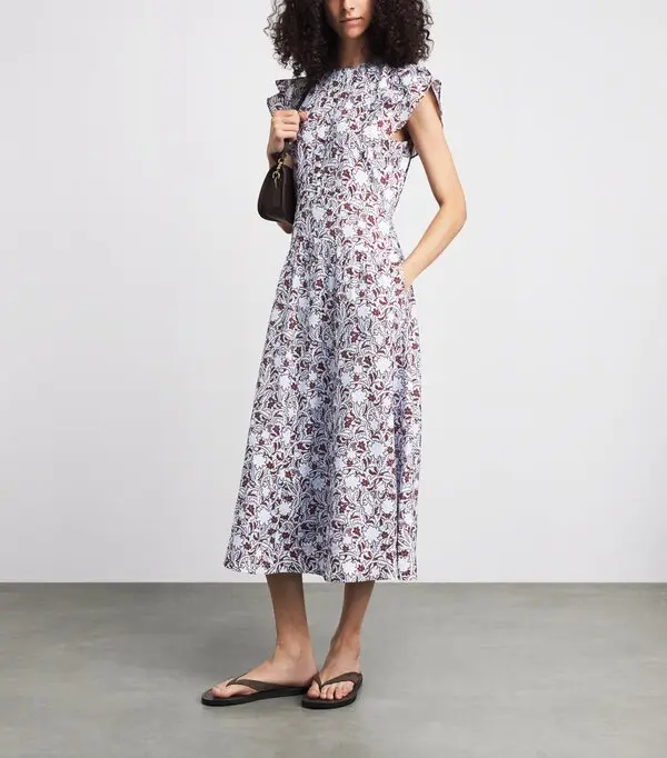 ME+EM Floral Midi Dress