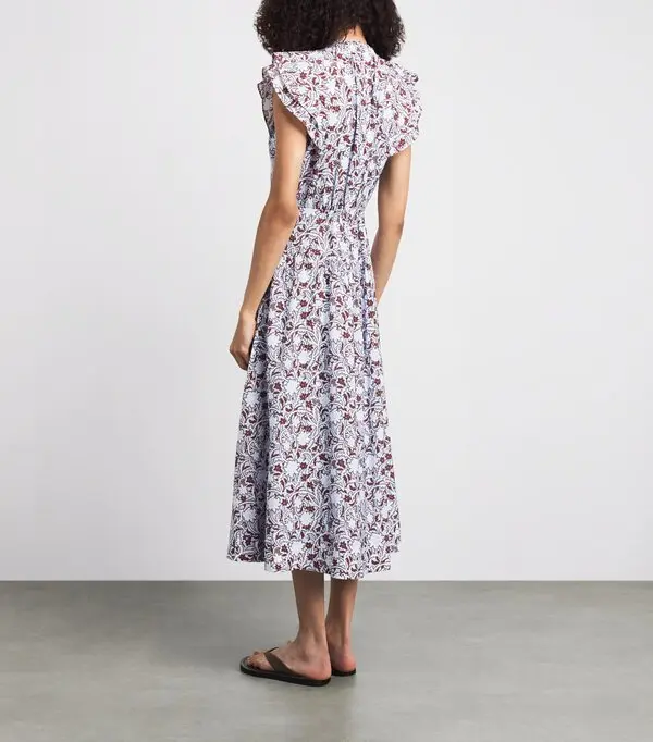 ME+EM Floral Midi Dress