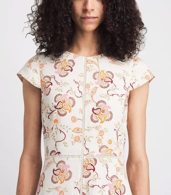 ME+EM Creaseless Linen-blend Midi Dress
