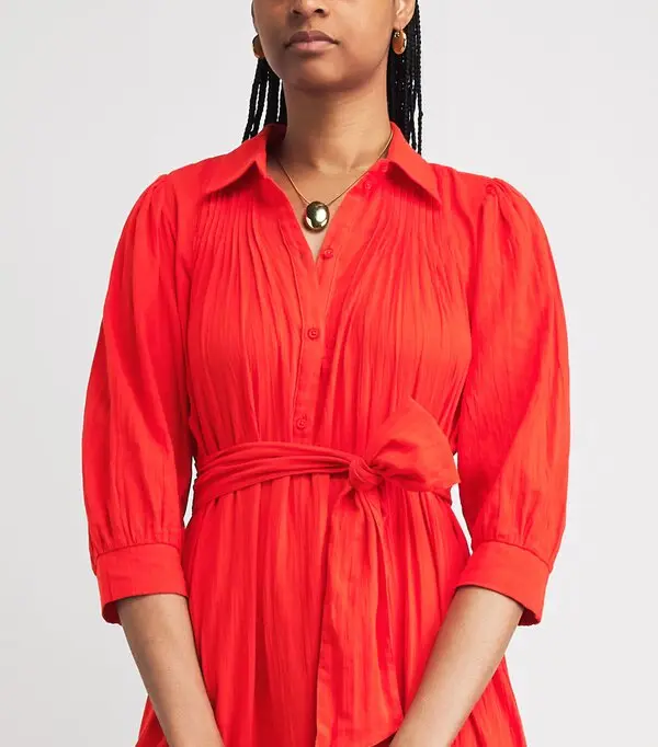 ME+EM 2-in-1 Midi Shirt Dress