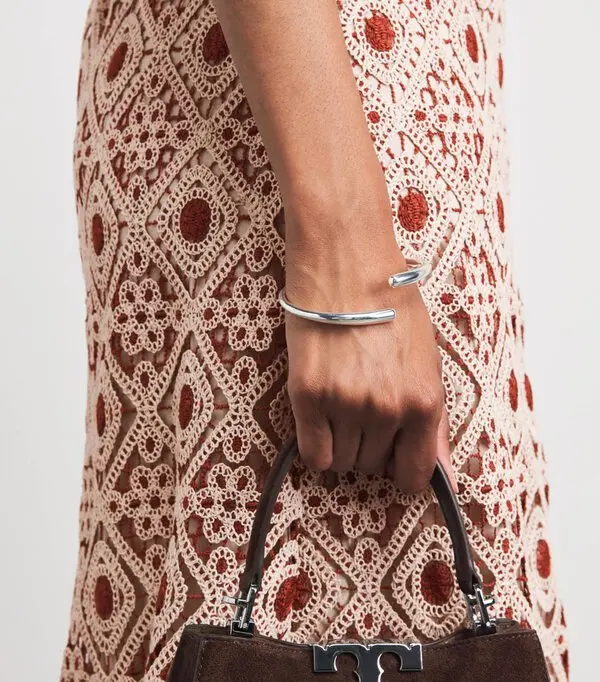 ME+EM Graphic Lace Midi Dress