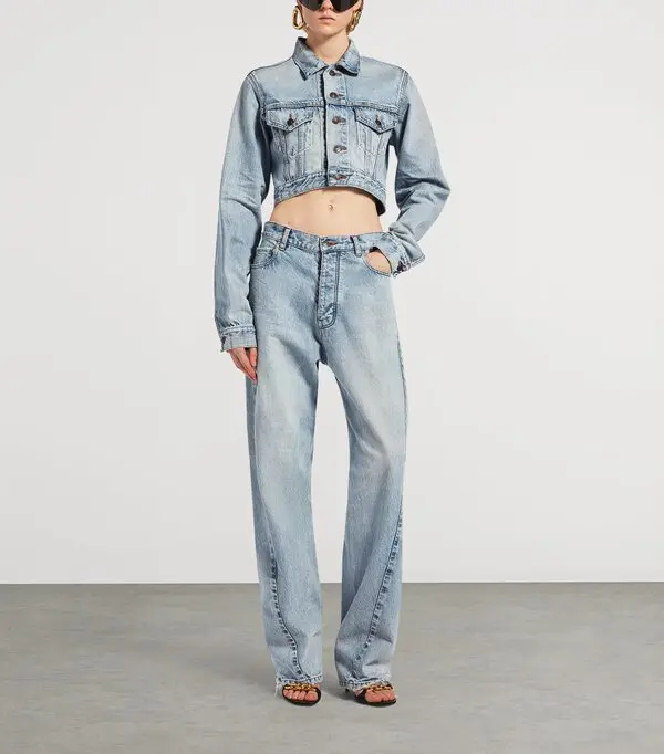 Balenciaga Twisted Seam Straight-leg Jeans