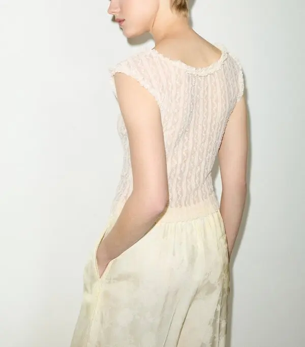 Max & Co. Lace Sheer Tank Top