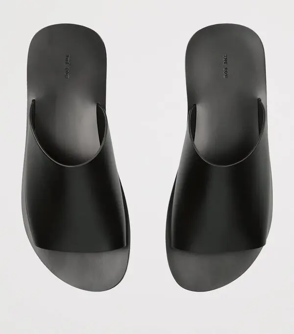 THE ROW Hugh Suede Slides