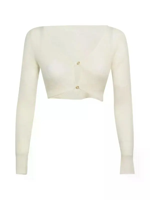 Jacquemus Cropped V-neck Cardigan