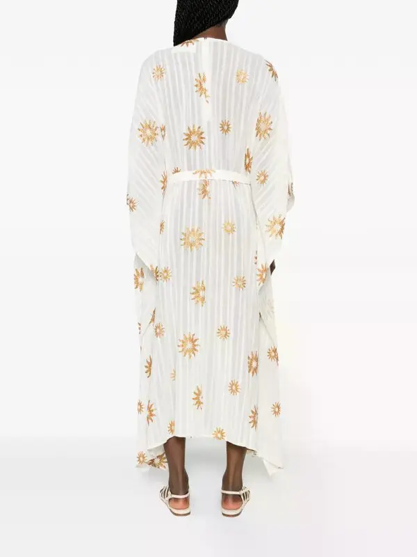 Sundress Lavande Sun-print Lace-up Kaftan
