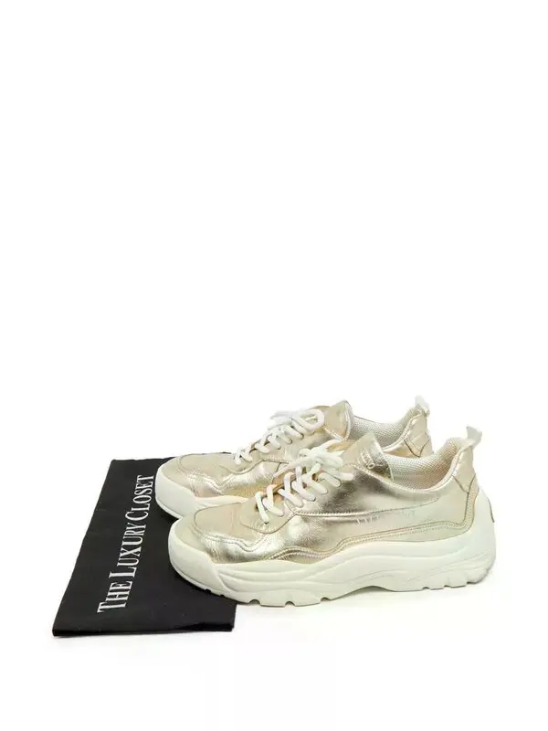 Valentino Garavani Bounce Low-top Sneakers - Gold