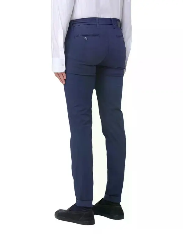 RE-HASH Stretch-cotton Chino Trousers - Blue