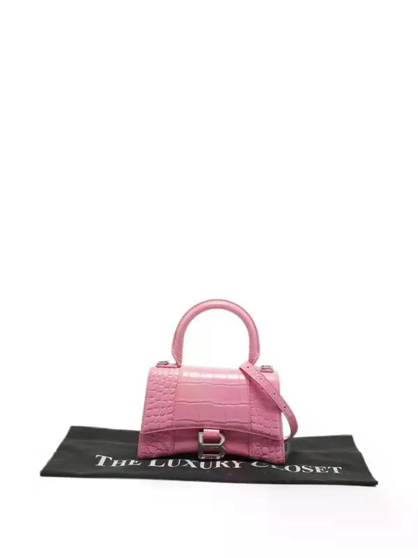Balenciaga Xs Hourglass Top-handle Bag