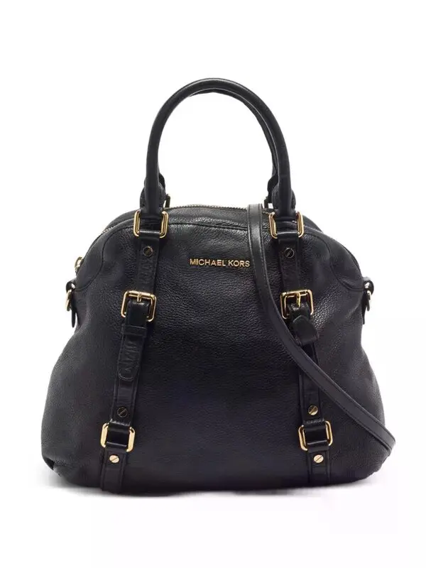 Michael Kors Bedford Belted Leather Satchel Bag