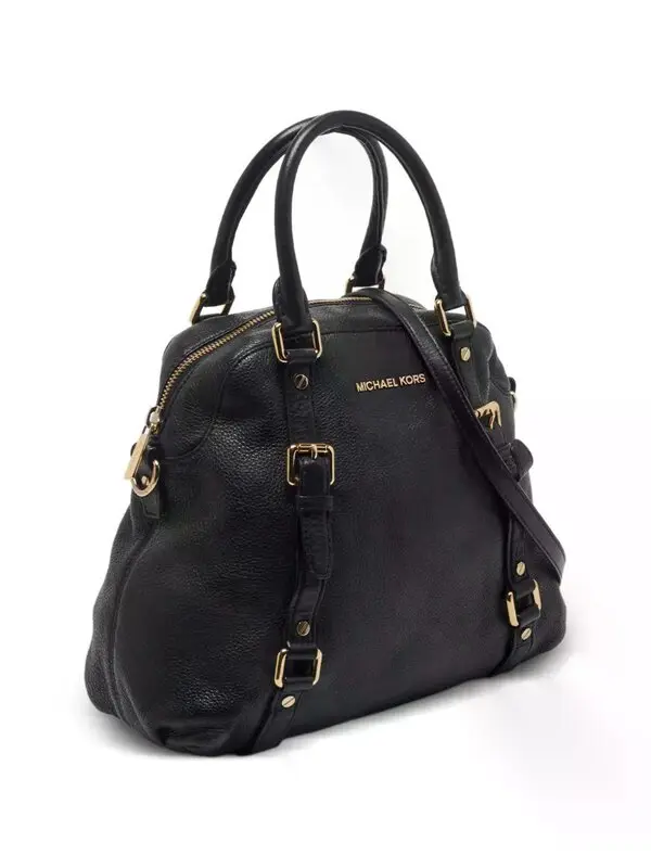 Michael Kors Bedford Belted Leather Satchel Bag