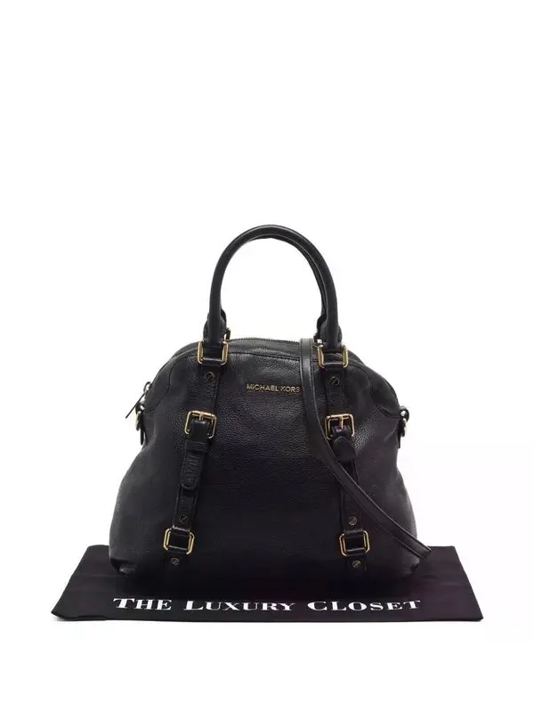 Michael Kors Bedford Belted Leather Satchel Bag