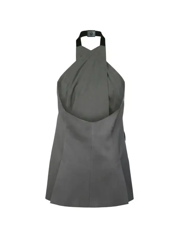 Max Mara Double-breasted Halterneck Top