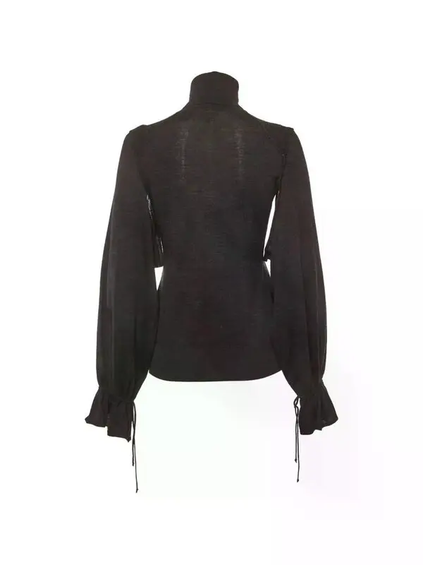 Fendi Dark Wool Turtleneck Sweater