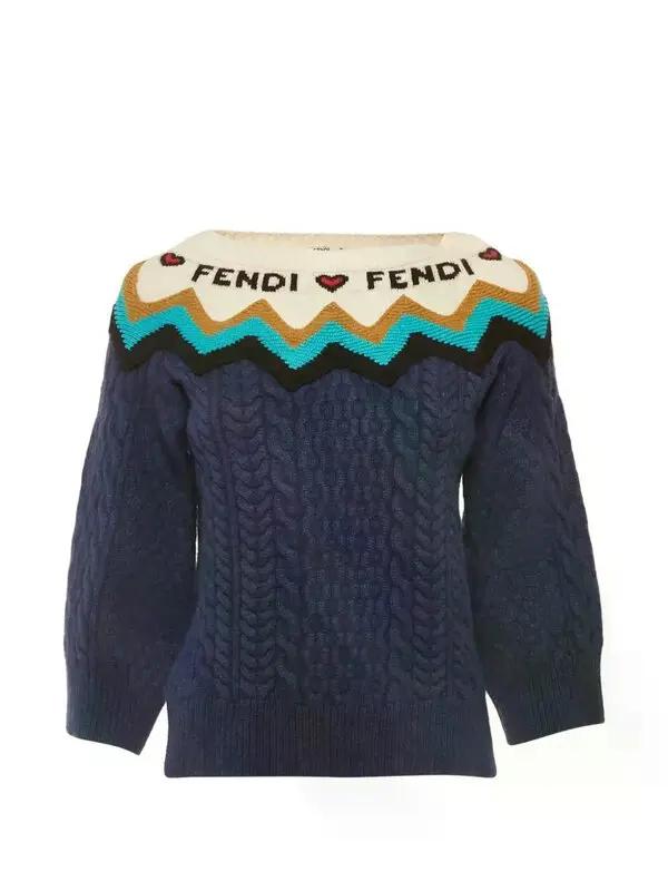Fendi Cable-knit Sweater