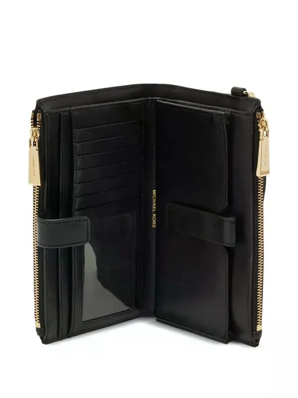 Michael Kors Adele Stud-embellished Wallet - Black