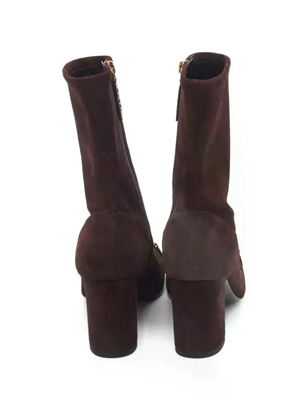 Gucci Horsebit Suede Ankle Boots