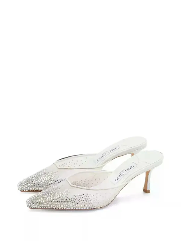 JIMMY CHOO Embellished Heeled Mules