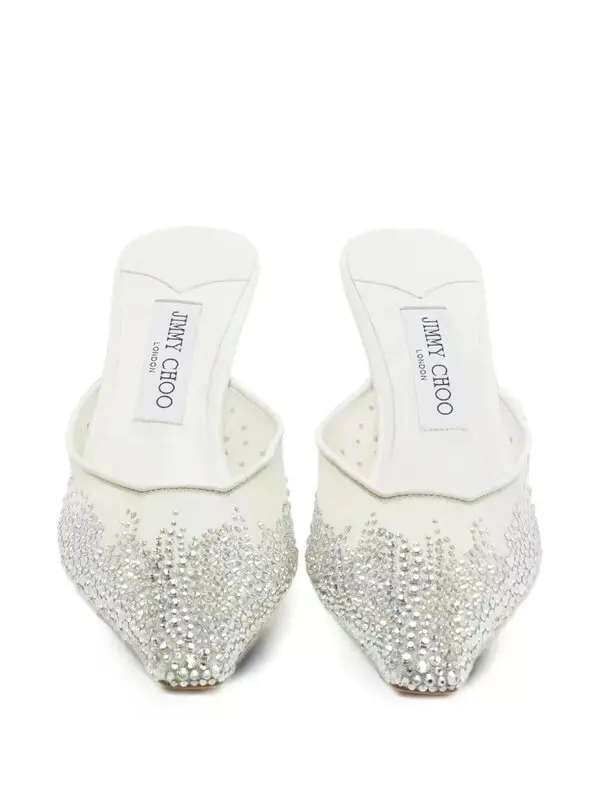 JIMMY CHOO Embellished Heeled Mules