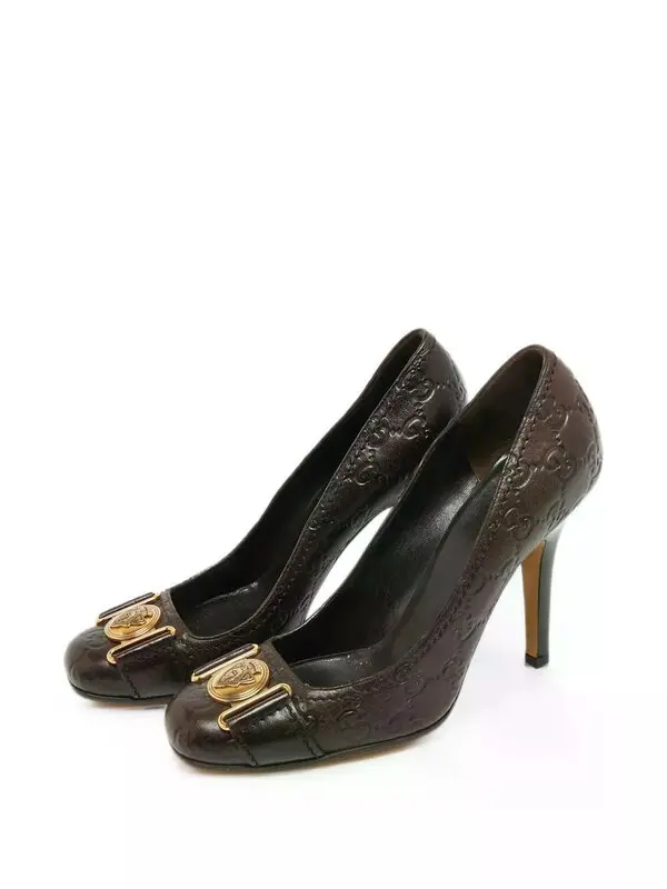Gucci Hysteria Gg Monogram Heeled Pumps
