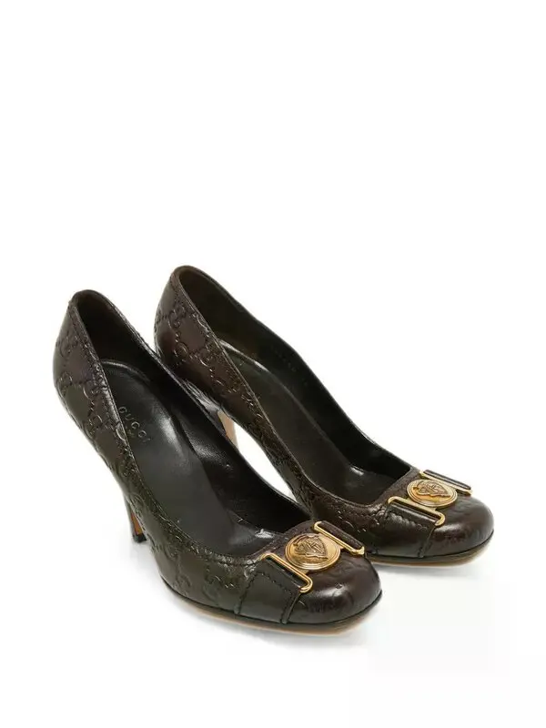 Gucci Hysteria Gg Monogram Heeled Pumps