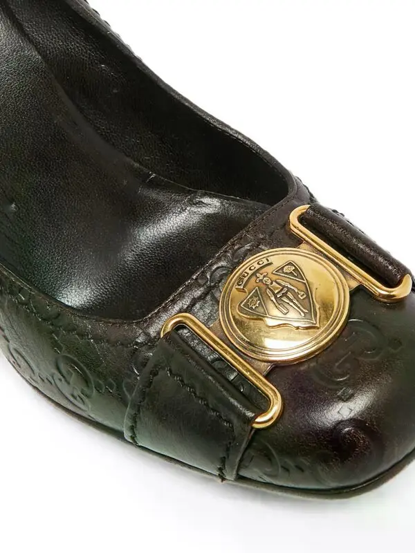 Gucci Hysteria Gg Monogram Heeled Pumps