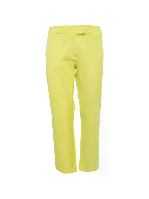 JOSEPH Gabardine Straight Leg Trousers - Yellow