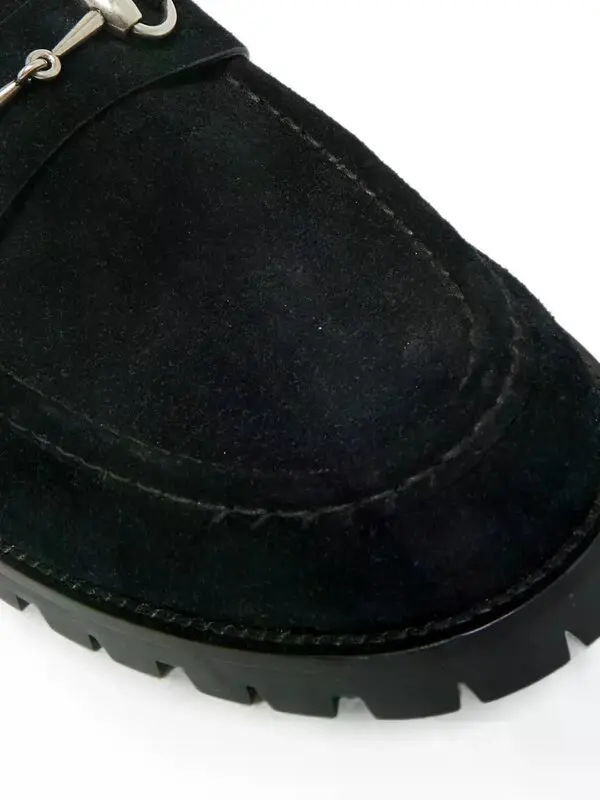 Gucci Horsebit Suede Loafers