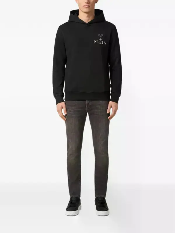 Philipp Plein Logo Hoodie - Black