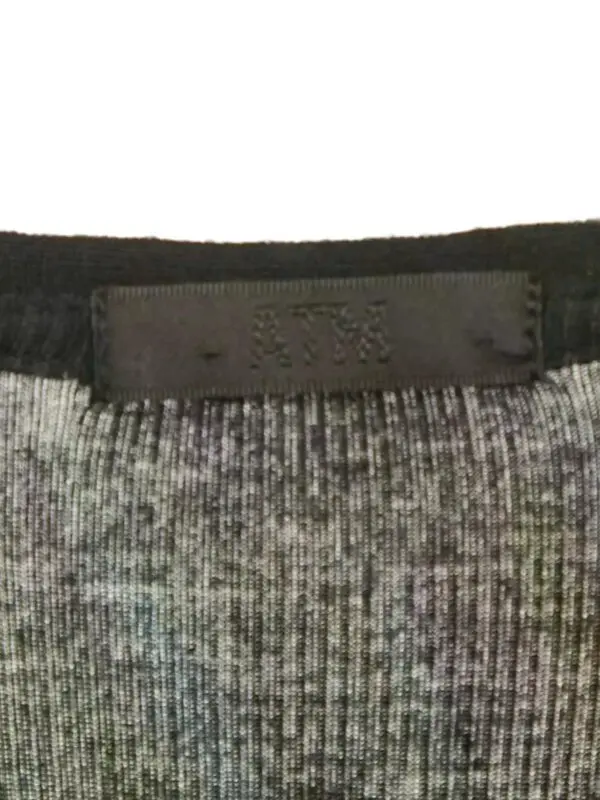 ATM Anthony Thomas Melillo Long Sleeve Knitted V-neck Sweater