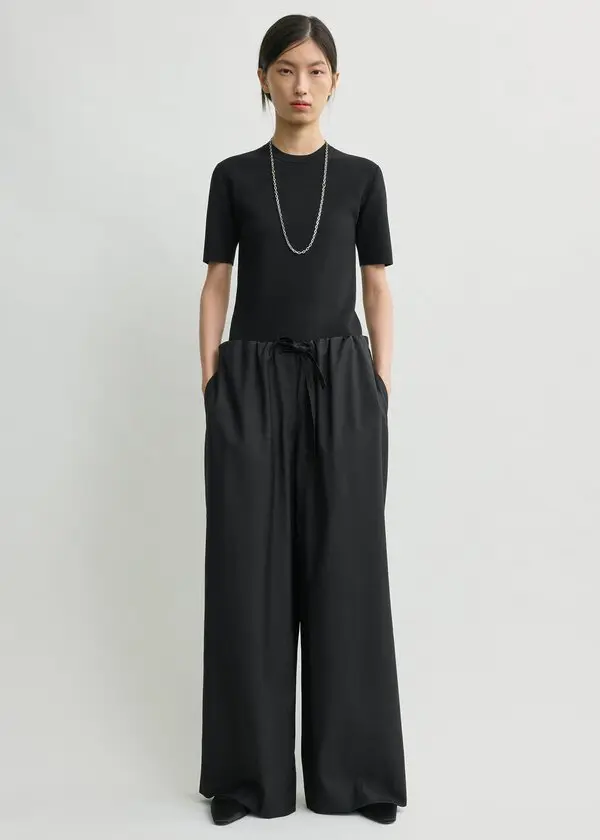 TOTEME Drawstring Dinner Trousers Petite