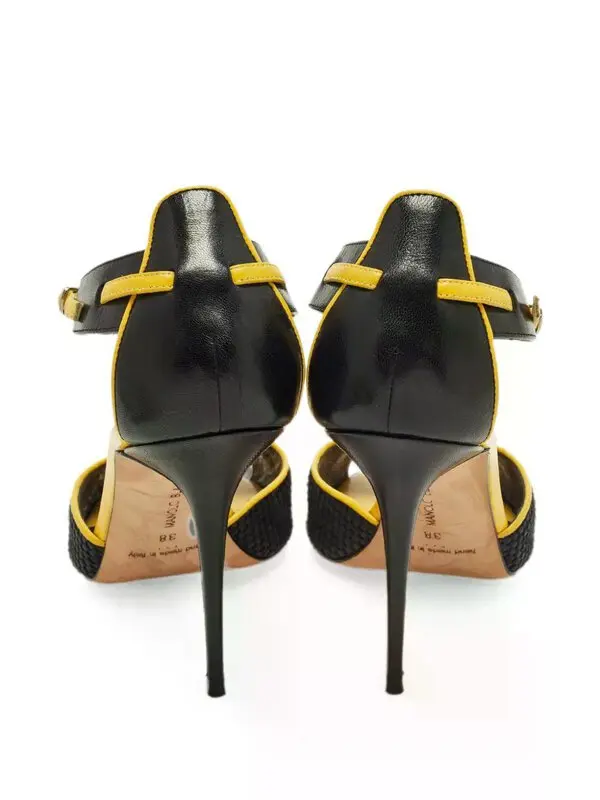 Manolo Blahnik Woven Ankle-strap Sandals