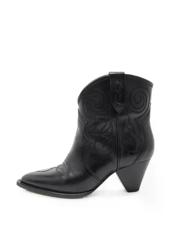ISABEL MARANT VINTAGE Dewina Leather Ankle Boots