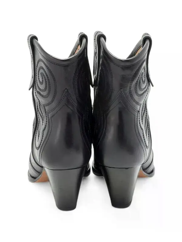 ISABEL MARANT VINTAGE Dewina Leather Ankle Boots