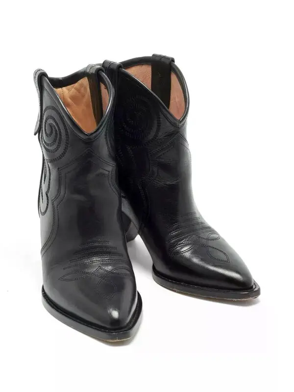 ISABEL MARANT VINTAGE Dewina Leather Ankle Boots