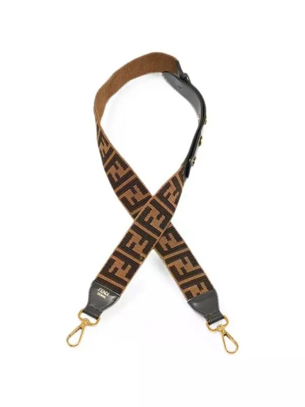 Fendi Zucca Canvas Shoulder Strap - Neutrals