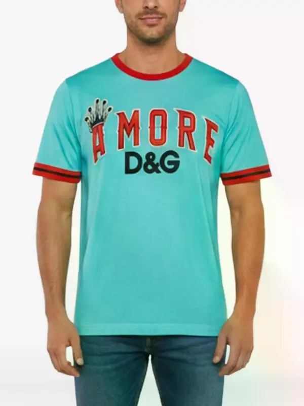 Dolce & Gabbana Graphic-print T-shirt - Blue
