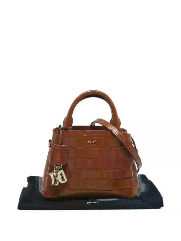 Dkny Paige Croc-embossed Leather Tote Bag