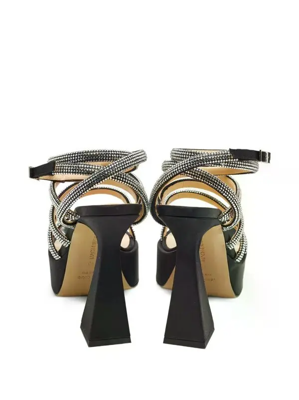 Mach & Mach Sydney Heeled Sandals - Black