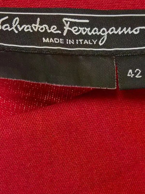 FERRAGAMO Sleeveless Origami-pleated Wool Dress
