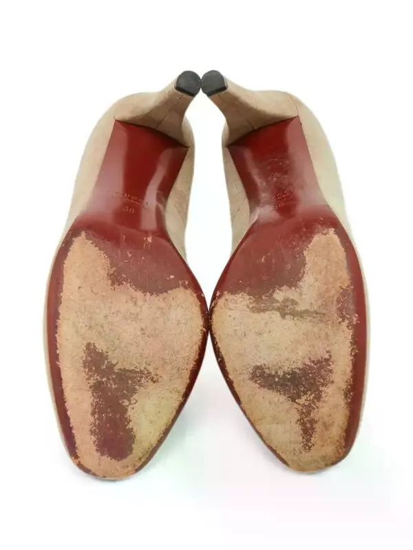 Gucci Mischa Tassel-detail Suede Heeled Pumps