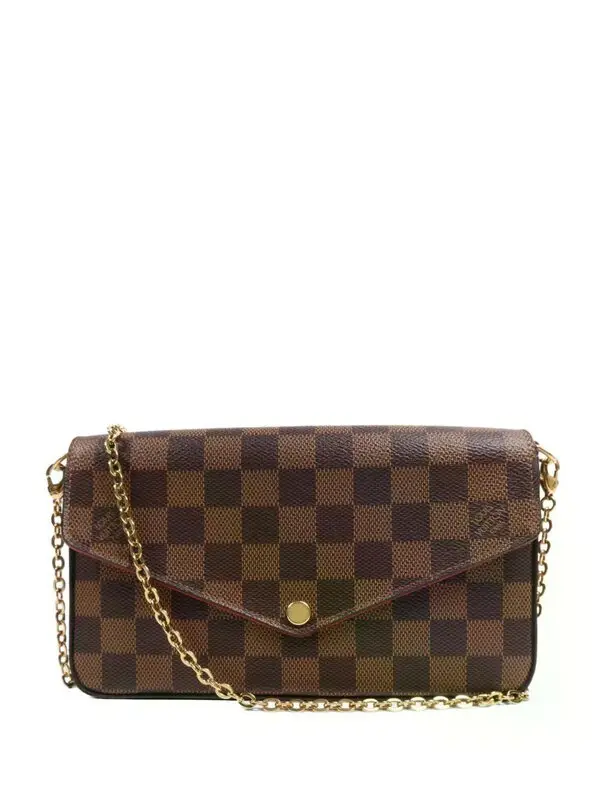 LOUIS VUITTON Pochette Felicie Damier Ebene Shoulder Bag