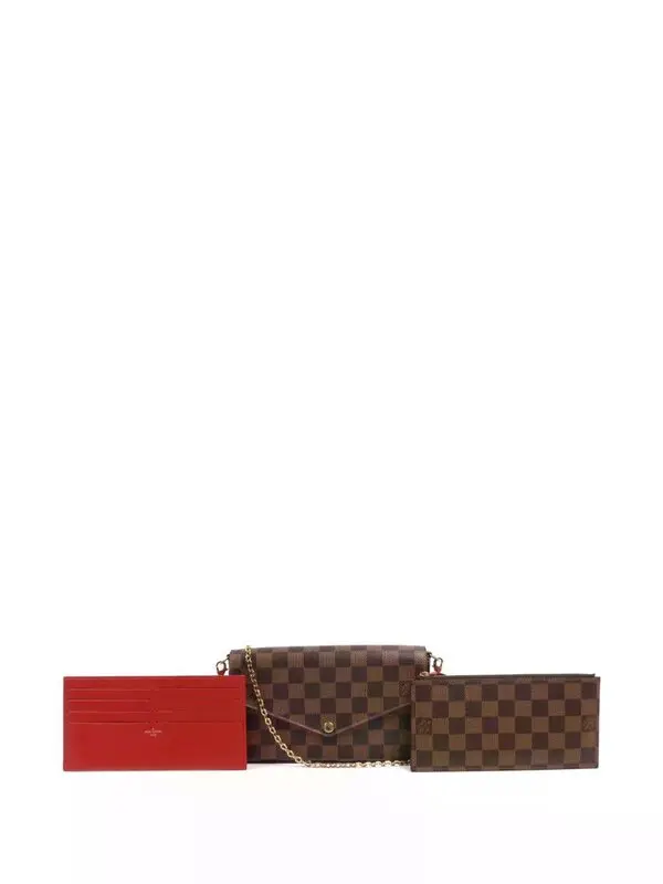 LOUIS VUITTON Pochette Felicie Damier Ebene Shoulder Bag