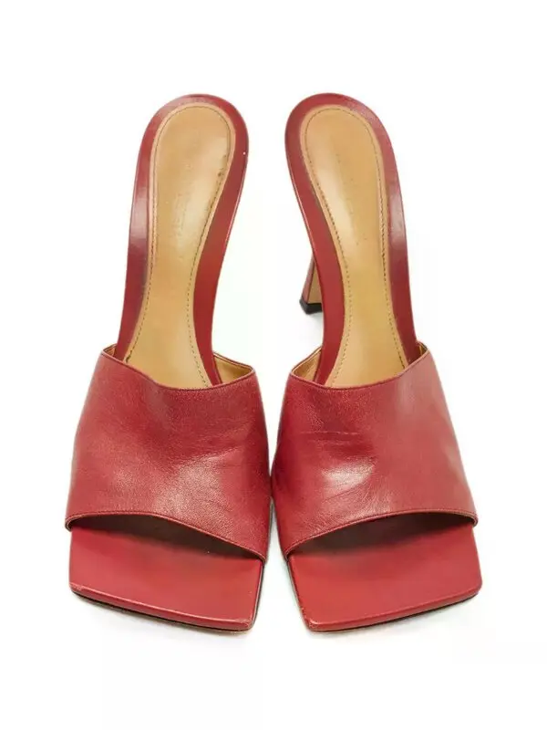 Bottega Veneta Square Toe Stiletto Sandals
