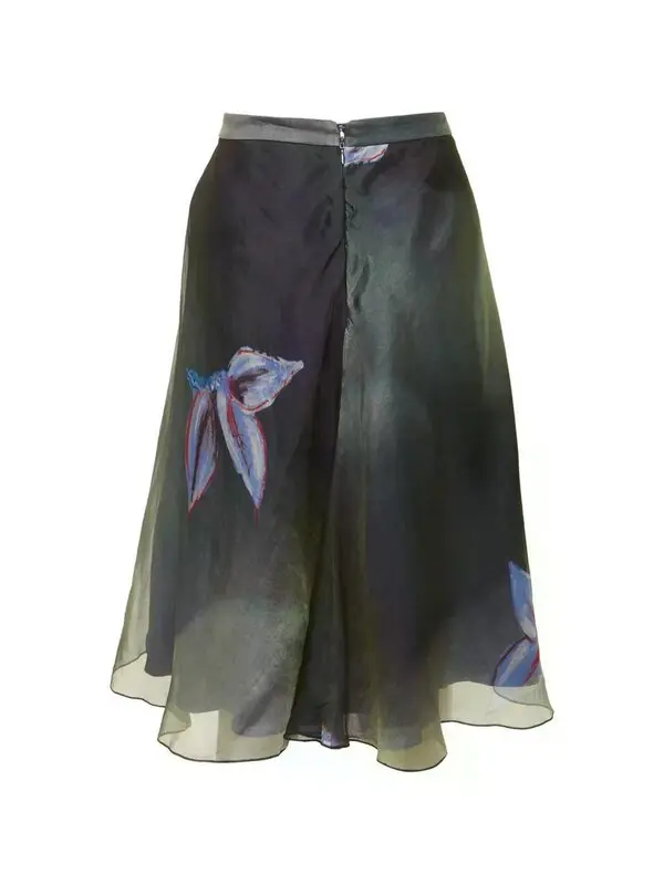 Giorgio Armani Printed Silk Mini Skirt