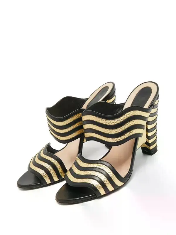 Fendi Hypnosis Leather Sandals