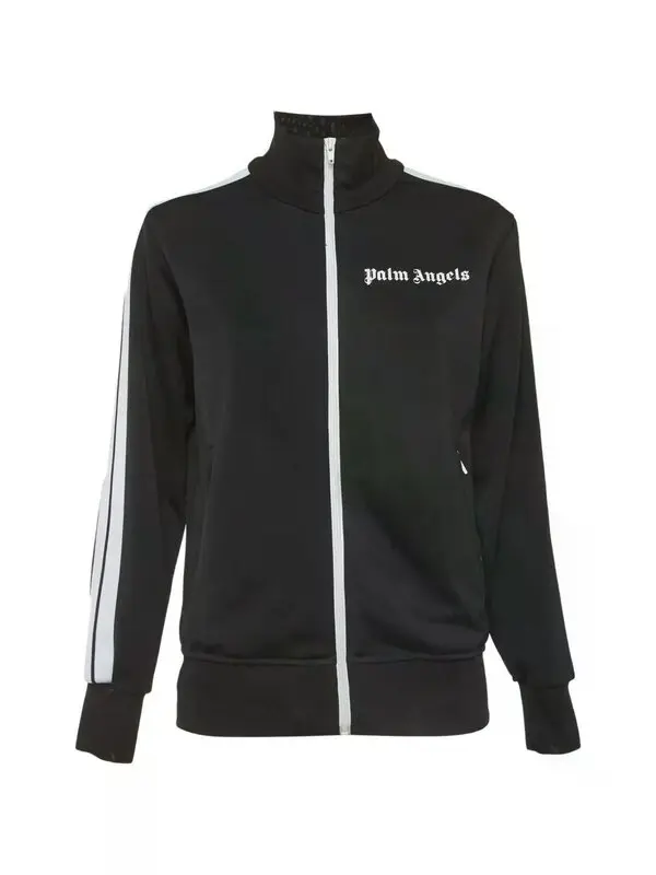 Palm Angels Logo Print Side-stripe Track Jacket