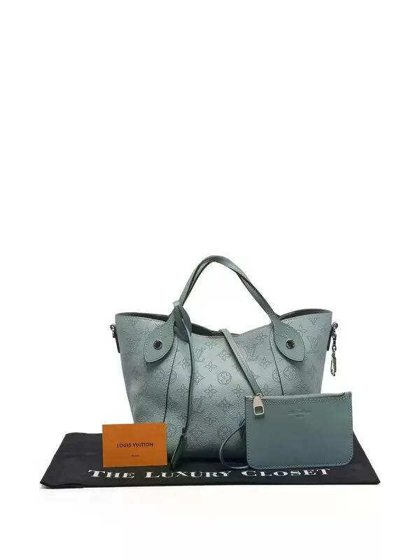 LOUIS VUITTON Pm Hina Leather Tote Bag - Blue