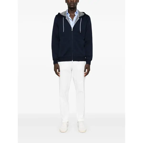Brunello Cucinelli Zip-up Hoodie - Blue